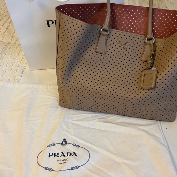 Prada | Bags | Limited Edition Prada Leather Tote | Poshmark